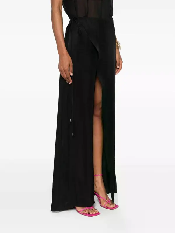Blumarine Satin Trousers - Black