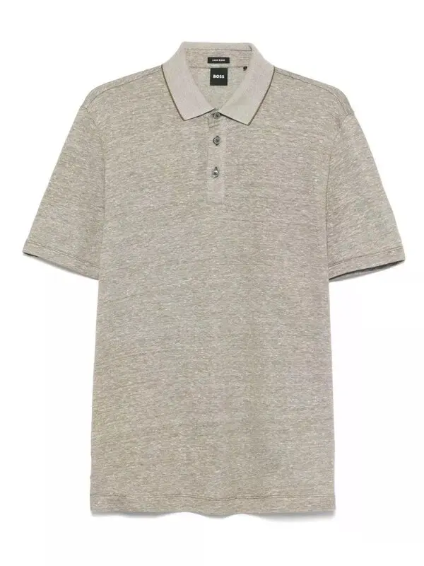 BOSS Mélange Polo Shirt - Brown