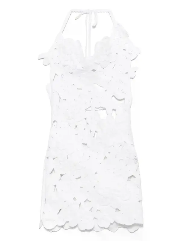 Blumarine Open-work Mini Dress