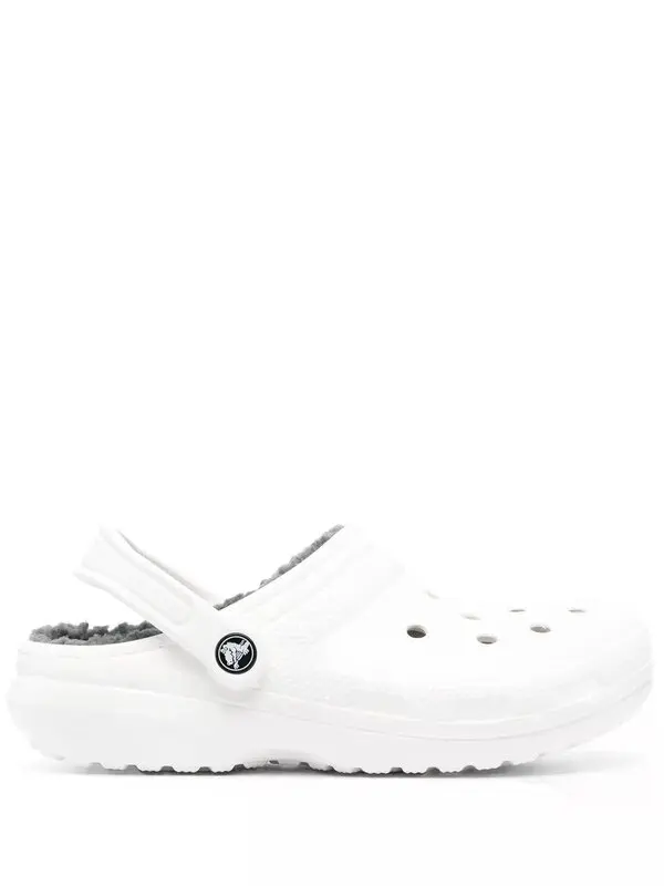 CROCS Baya Fleece-lined Clogs - White