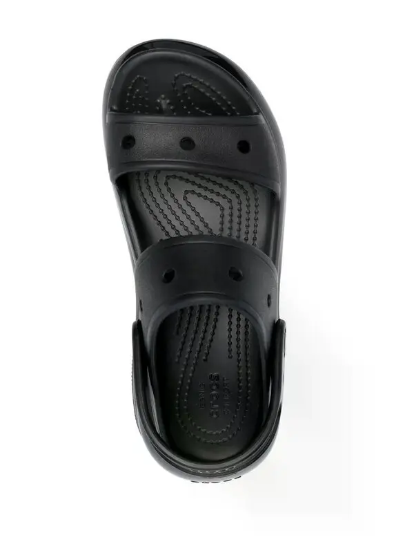 CROCS Mega Crush Rubber Sandals - Black