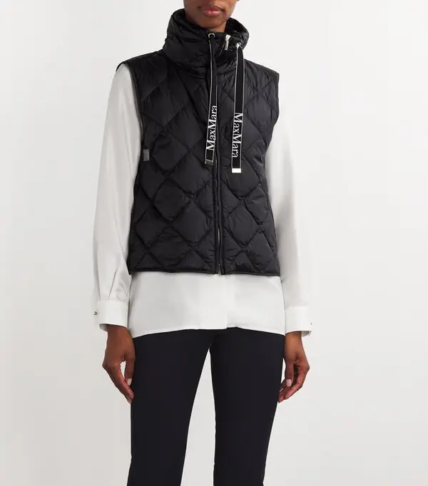 Max Mara Down-padded Gilet - Black
