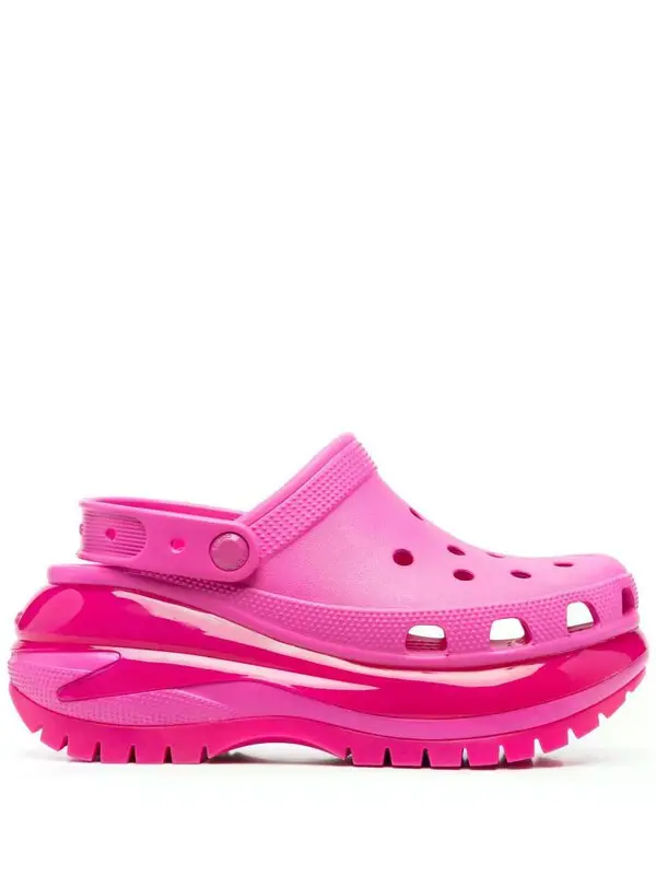 CROCS Classic Mega Crush Mules - Pink
