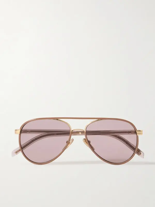Prada Aviator-style Sunglasses - Gold