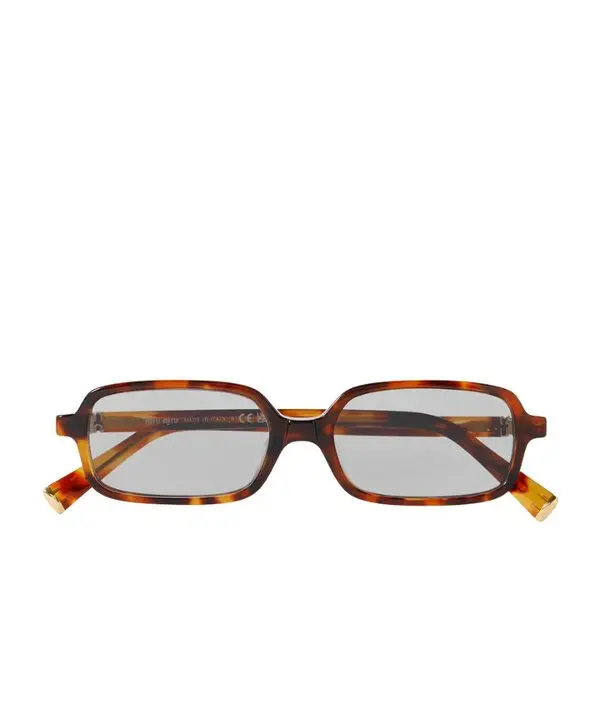 Miu Miu Eyewear Rectangular Sunglasses - Tortoiseshell