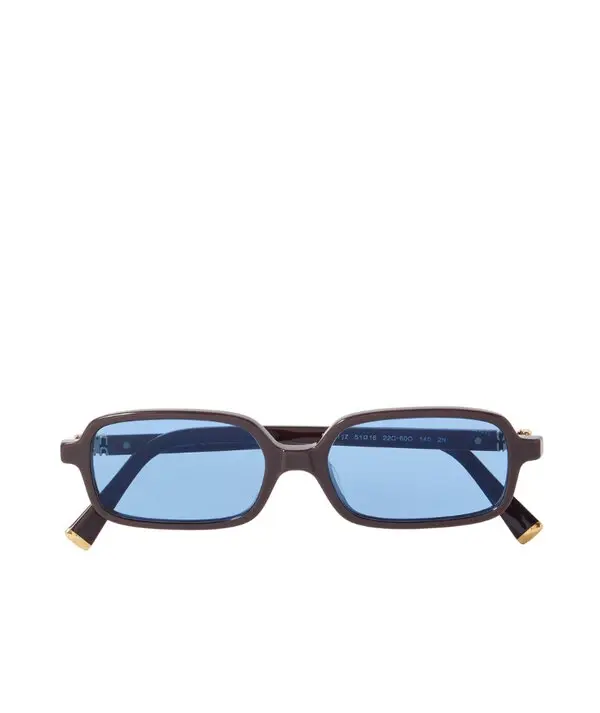 Miu Miu Rectangular-frame Acetate Sunglasses - Brown