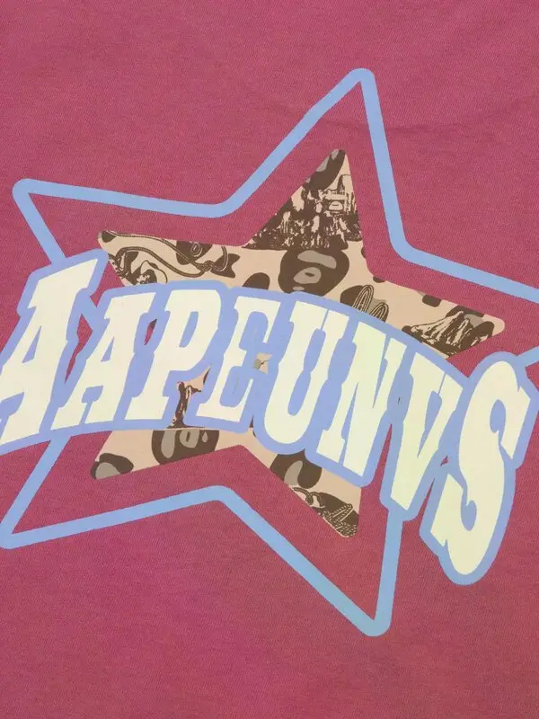 A BATHING APE Aape * Graphic Star-print T-shirt