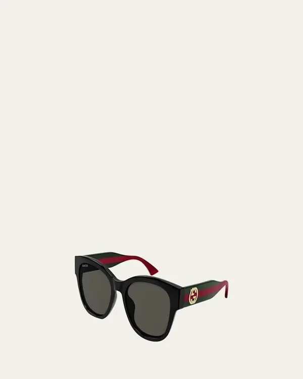 Gucci Recycled Acetate Butterfly Sunglasses