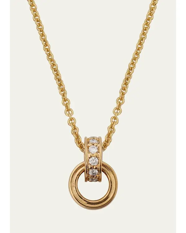 SYDNEY EVAN 14k Yellow Diamond O-ring Charm - Gold