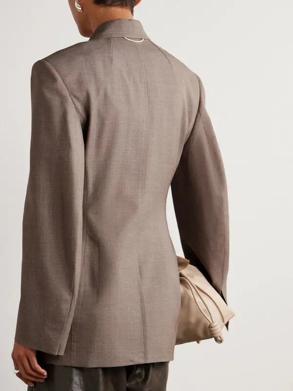 Carven Double-breasted Wool Blazer