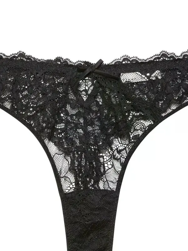 FLEUR DU MAL Bianca Thong - Black