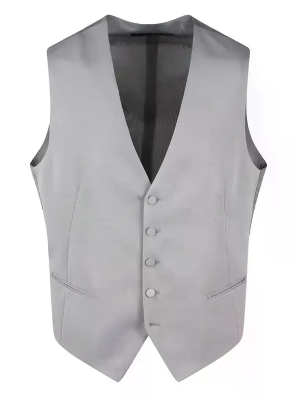 Tagliatore Wool Waistcoat - Grey