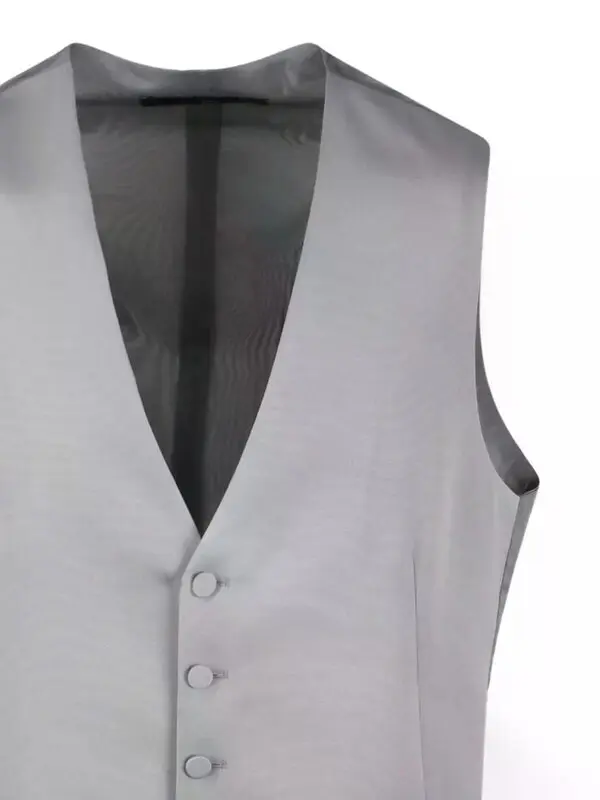 Tagliatore Wool Waistcoat - Grey
