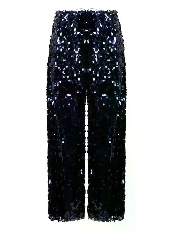 Oseree Sequin Trousers - Blue