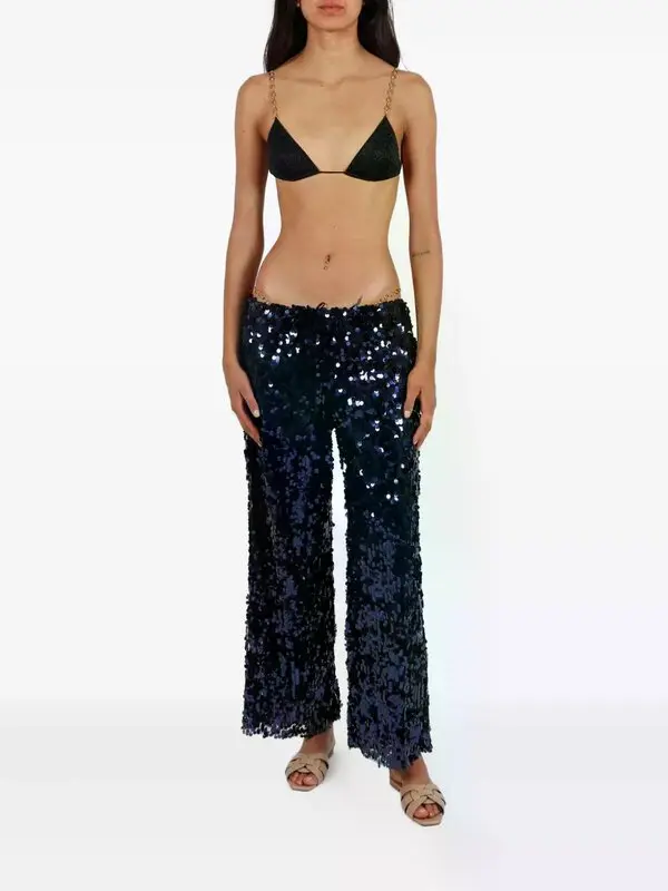 Oseree Sequin Trousers - Blue