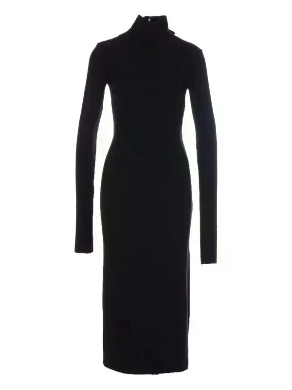 Balenciaga High-neck Midi Dress
