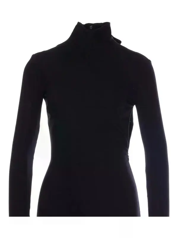Balenciaga High-neck Midi Dress