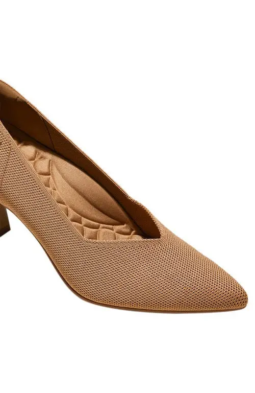Vivaia Anna Pointed Toe Mid Heels - Nutmeg