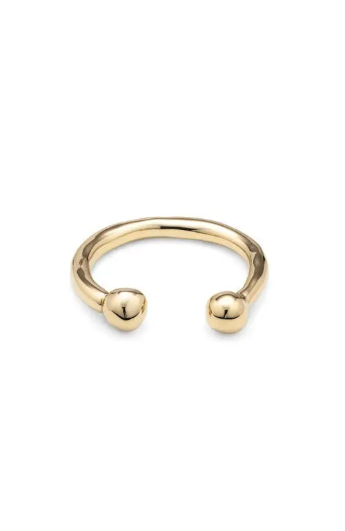 UNODE50 Double Bead Bangle - Gold