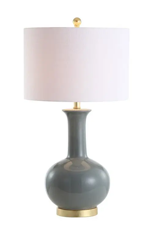 JONATHAN Y Brussels 27" Contemporary Transitional Ceramic/metal Led Table Lamp - Gray