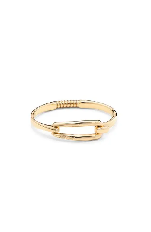 UNODE50 Anchor Buckle Bangle - Gold