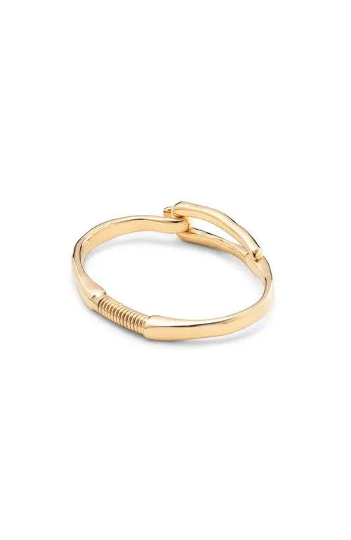 UNODE50 18k -plated Buckle Bangle Bracelet - Gold