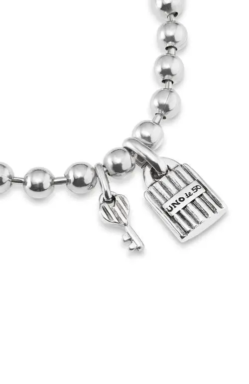 UNODE50 Lock And Key Charm Bracelet