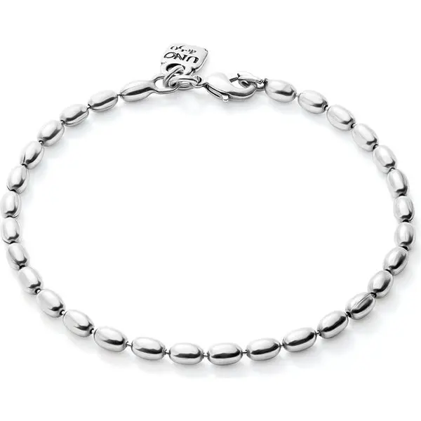 UNODE50 Oval Loop Link Bracelet - Silver