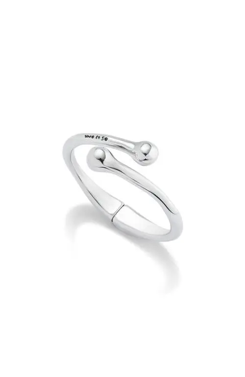 UNODE50 Rigid Bangle With Inner Spring - Silver