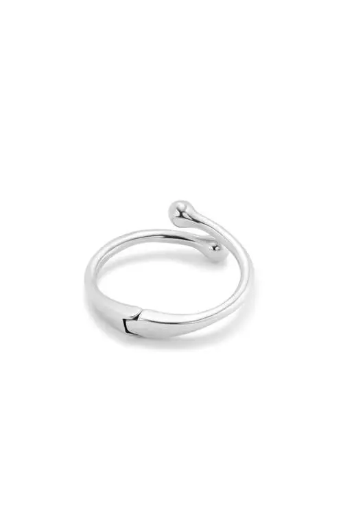 UNODE50 Rigid Bangle With Inner Spring - Silver