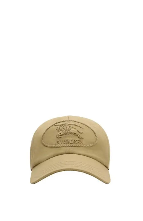 Burberry Knight Stamp Gabardine Baseball Cap - Hamper