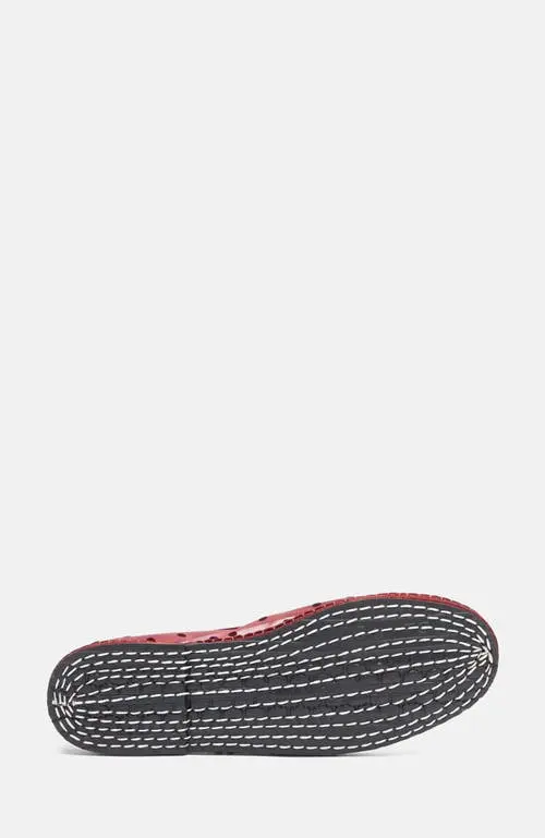 SCAROSSO Valentina Loafers - Burgundy - Mesh