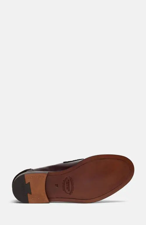 SCAROSSO Ralphine Tassel Loafer - Burgundy - Brushed Calf