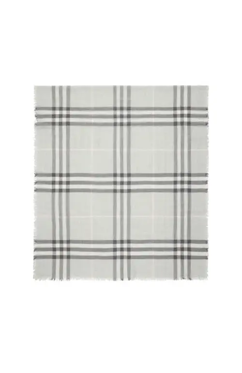 Burberry Wide Check Wool Scarf - Mitten