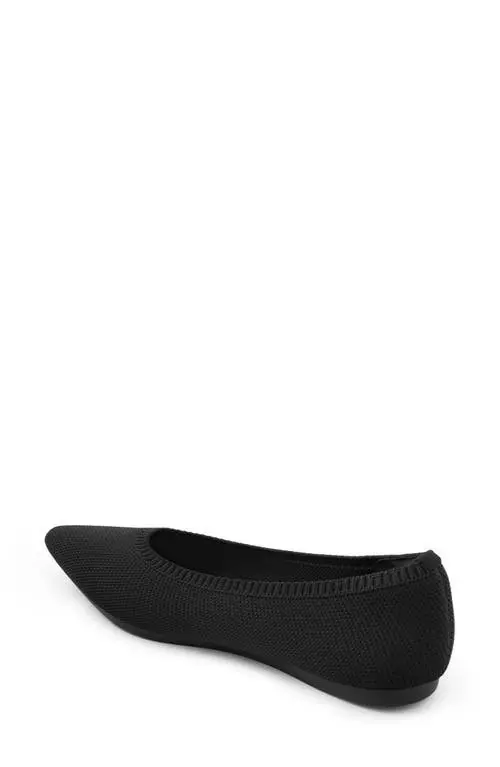 Vivaia Aria Pointed-toe Ballet Flats - Black