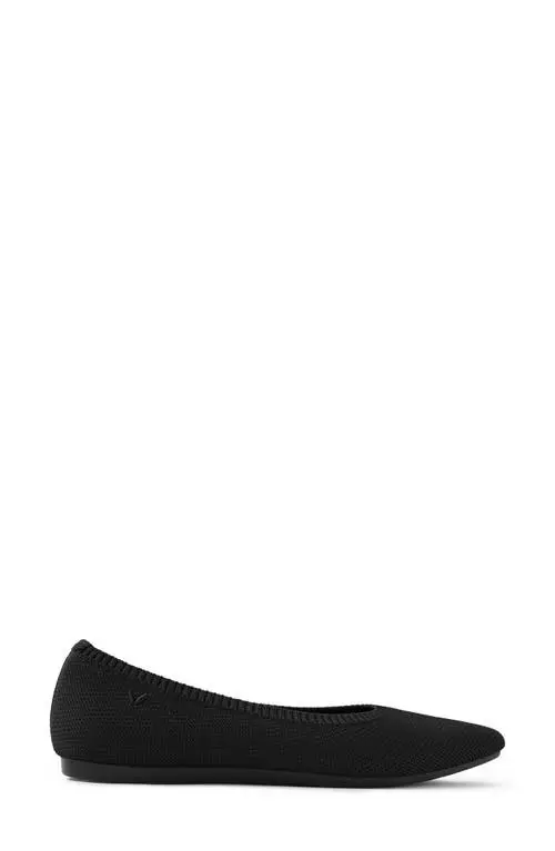 Vivaia Aria Pointed-toe Ballet Flats - Black