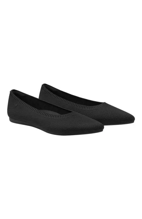 Vivaia Aria Pointed-toe Ballet Flats - Black