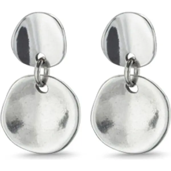 UNODE50 Sterling-plated Irregular Earrings - Silver