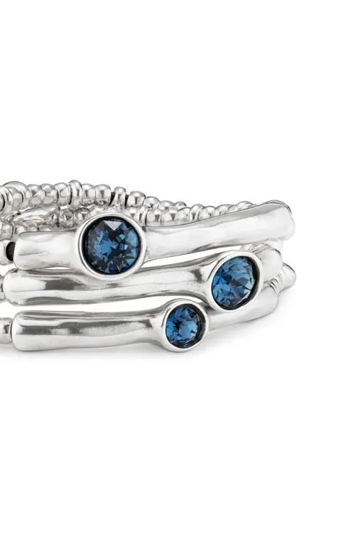 UNODE50 Azul Trinity Beaded Bracelet