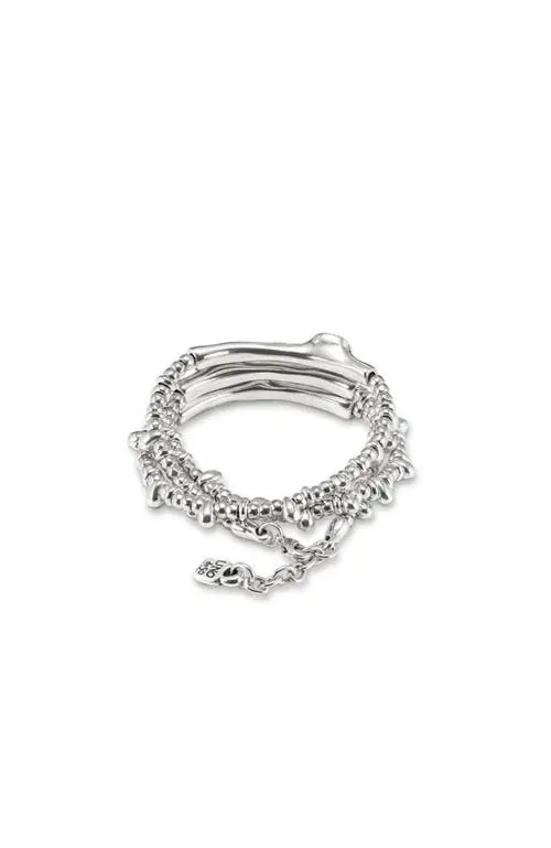UNODE50 Azul Trinity Beaded Bracelet