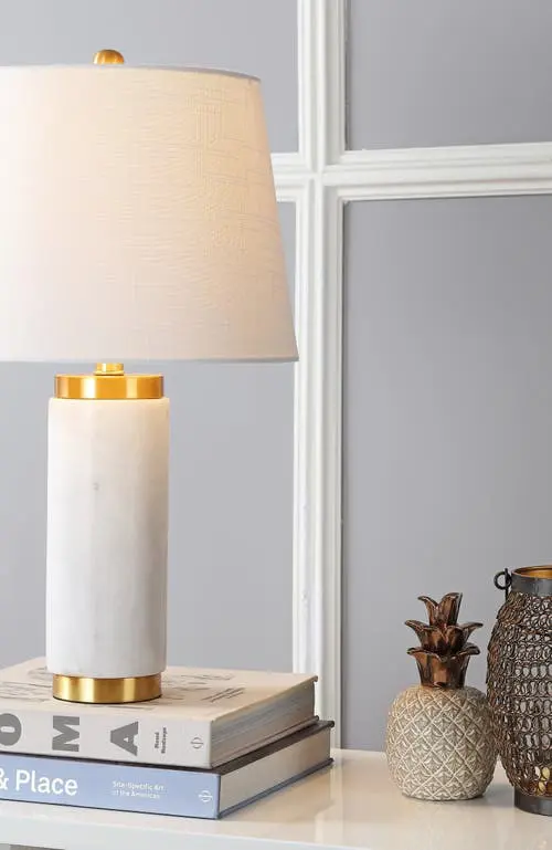 JONATHAN Y Adams 23" Marble Led Table Lamp