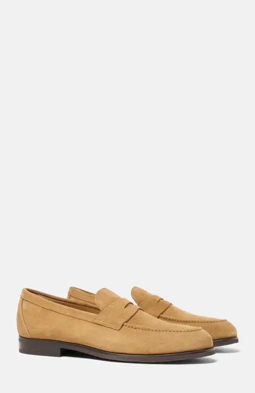 SCAROSSO Renato Loafers - Tan - Suede