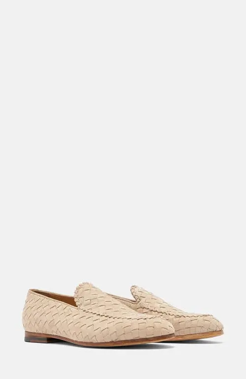 SCAROSSO Vittorio Woven Loafers - Sand - Suede