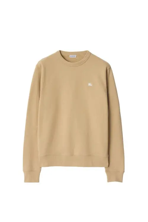 Burberry Knight Stamp Cotton Sweatshirt - Flax Beige