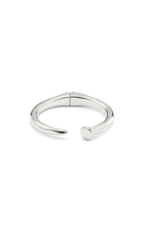 UNODE50 Bent Nail Bangle - Silver