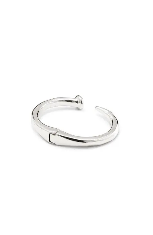 UNODE50 Bent Nail Bangle - Silver