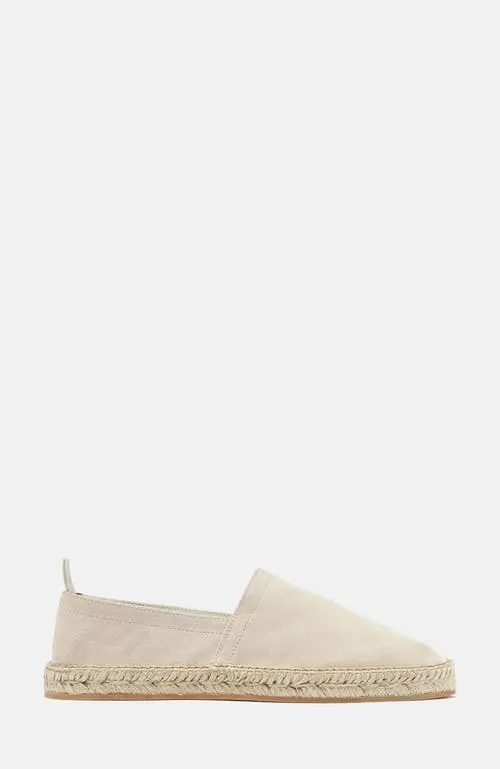 SCAROSSO Suede Espadrilles With Rope Sole - Raw - Suede
