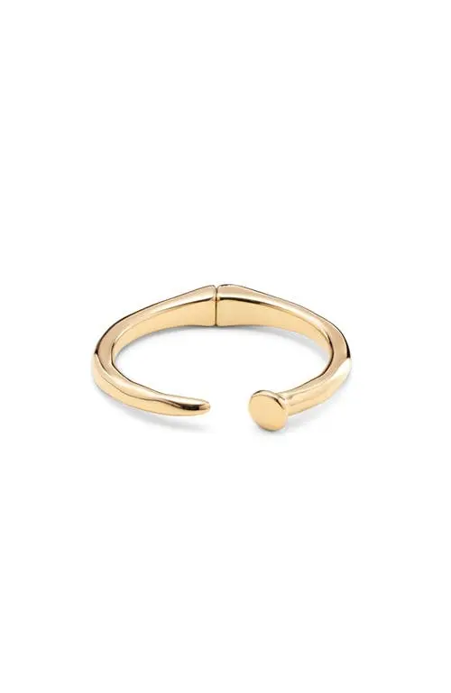 UNODE50 Bent Nail Bangle - Gold
