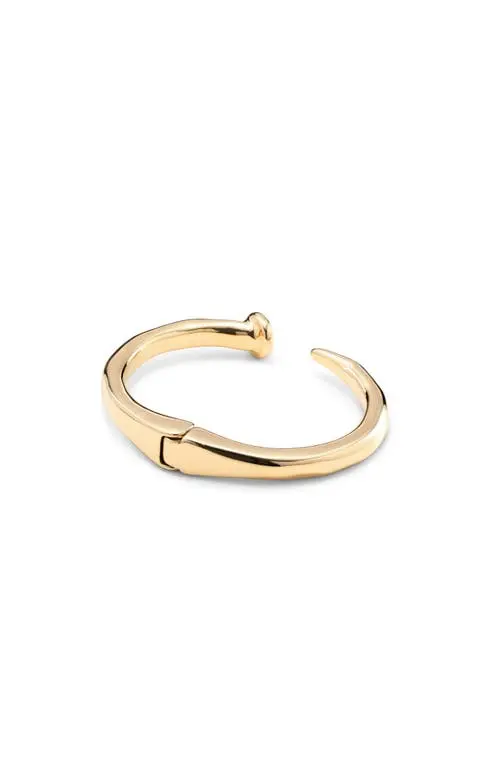 UNODE50 Bent Nail Bangle - Gold