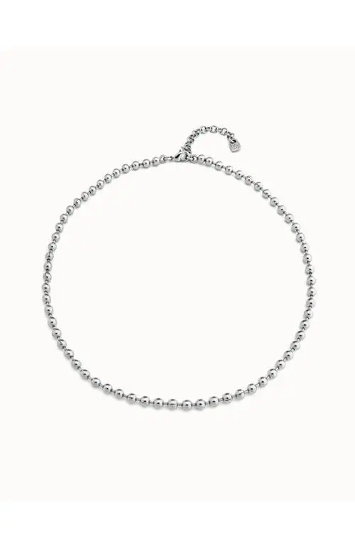UNODE50 Pulse Bead Necklace - Silver